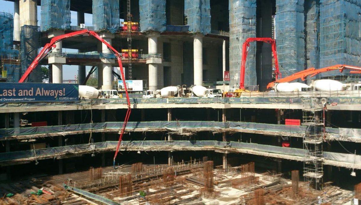Long Concrete Pour in Singapore - Kryton