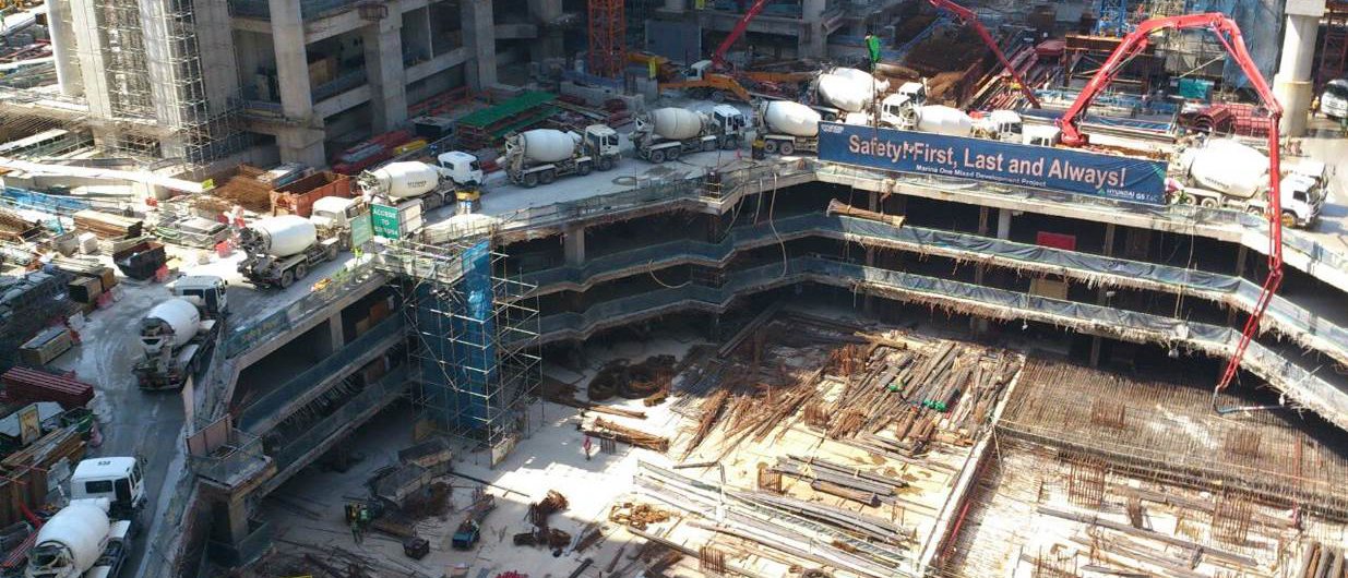 Long Concrete Pour in Singapore - Kryton